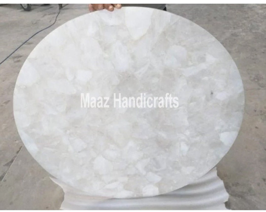 White Quartz Coffee Tabletop, Quartz Dining Tabletop, Quartz Stone ...