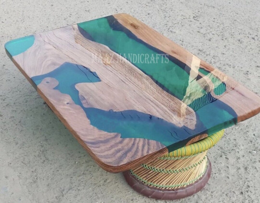 Transparent Epoxy Table/ Epoxy Resin Table Top/ Acacia Wood Epoxy Table ...