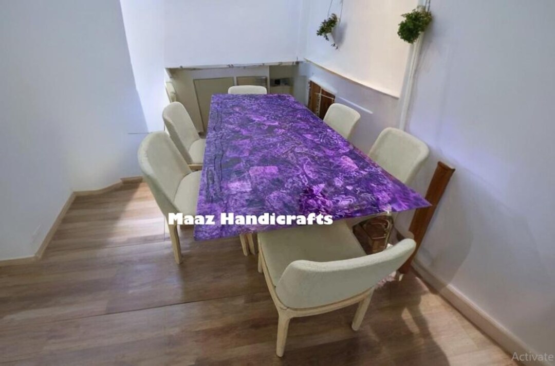 Amethyst Stone Kitchen Countertop Kitchen Dining Tabletop Home Decor - Etsy