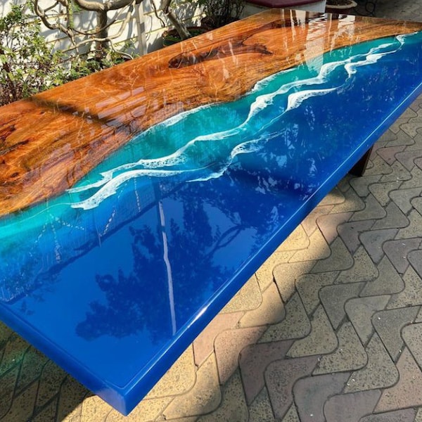Resin Ocean Table - Etsy