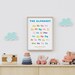 Colourful Alphabet Poster With Highlighted Vowels, Educational Wall Art ...