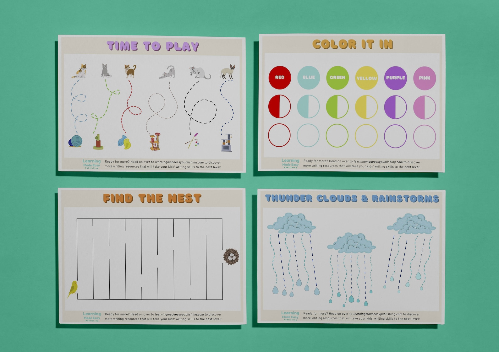 Toddler Activity Pack: Deck 1, Pre Writing Tracing Practice, Busy Book ...