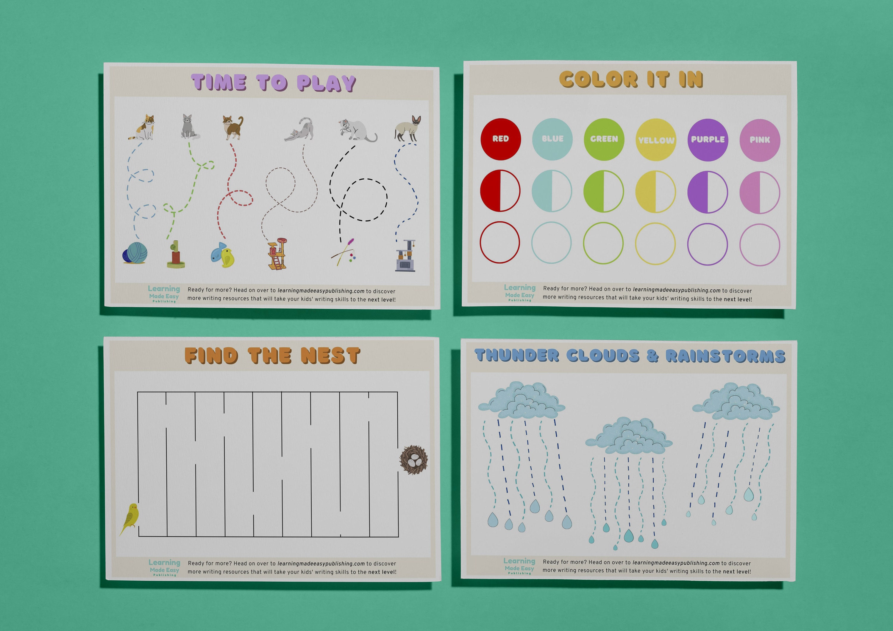 Toddler Activity Pack: Deck 1, Pre Writing Tracing Practice, Busy Book ...