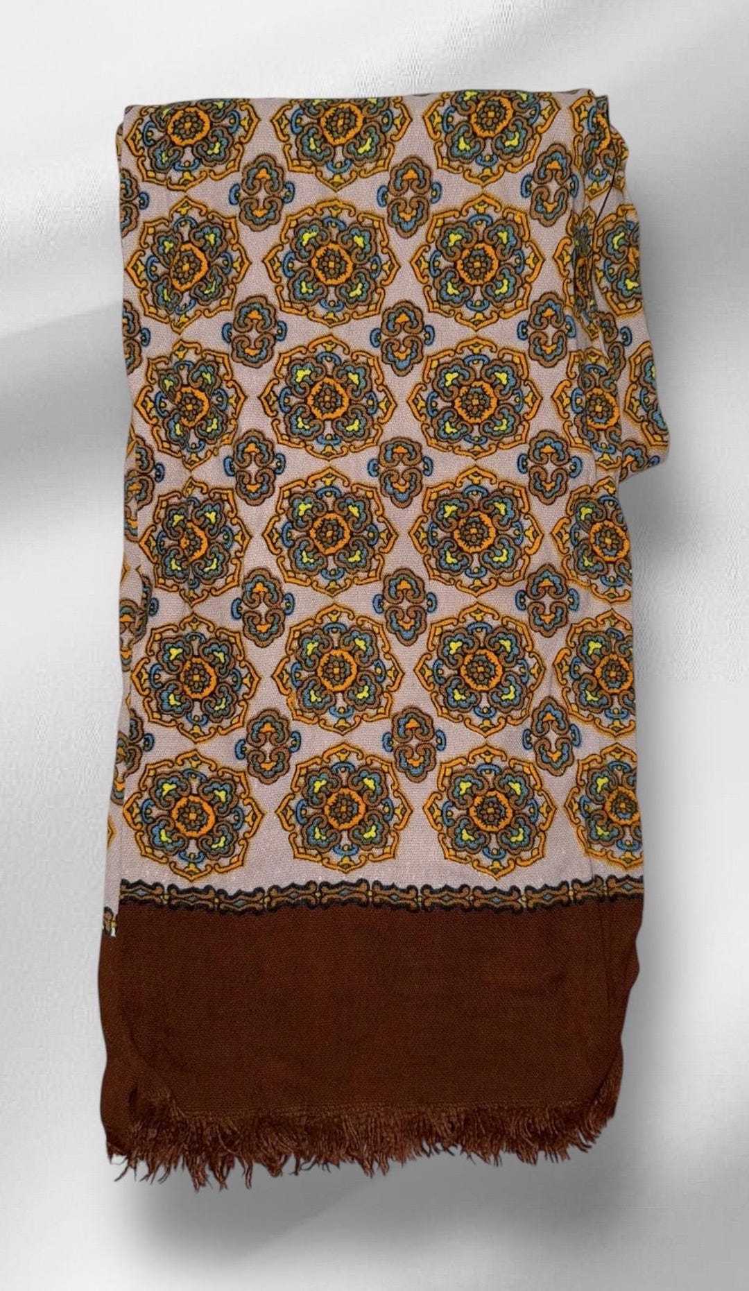 Vintage Retro Men’s Rare Mod Paisley Original 70s Indie Mod Scarf ...