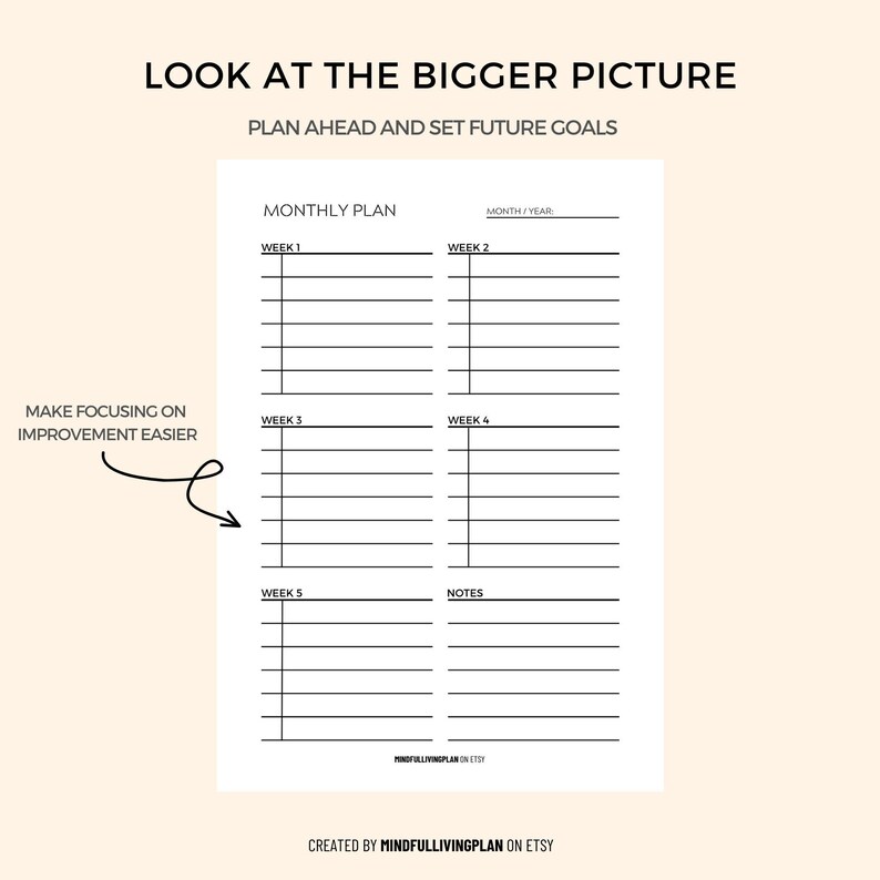 Monthly Task List Printable PDF Monthly to Do List Monthly - Etsy