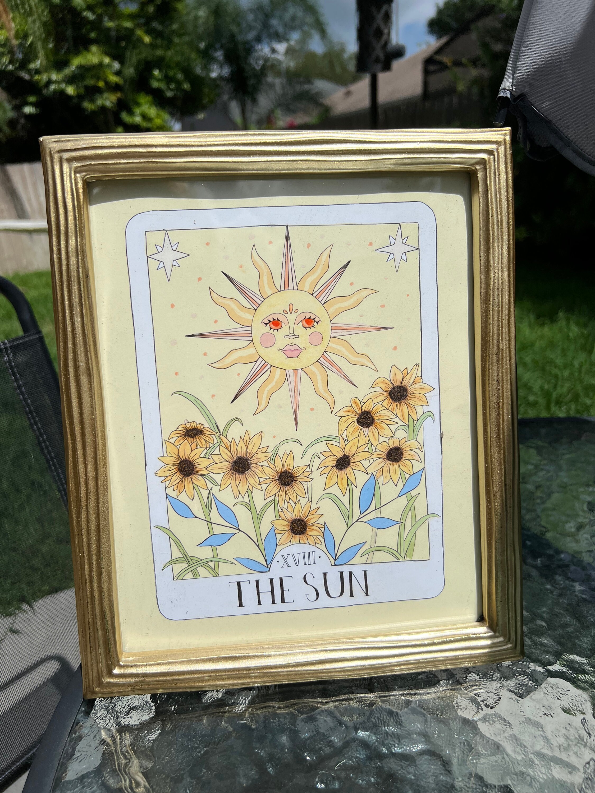 The Sun Tarot Card Pastel Wall Art - Etsy