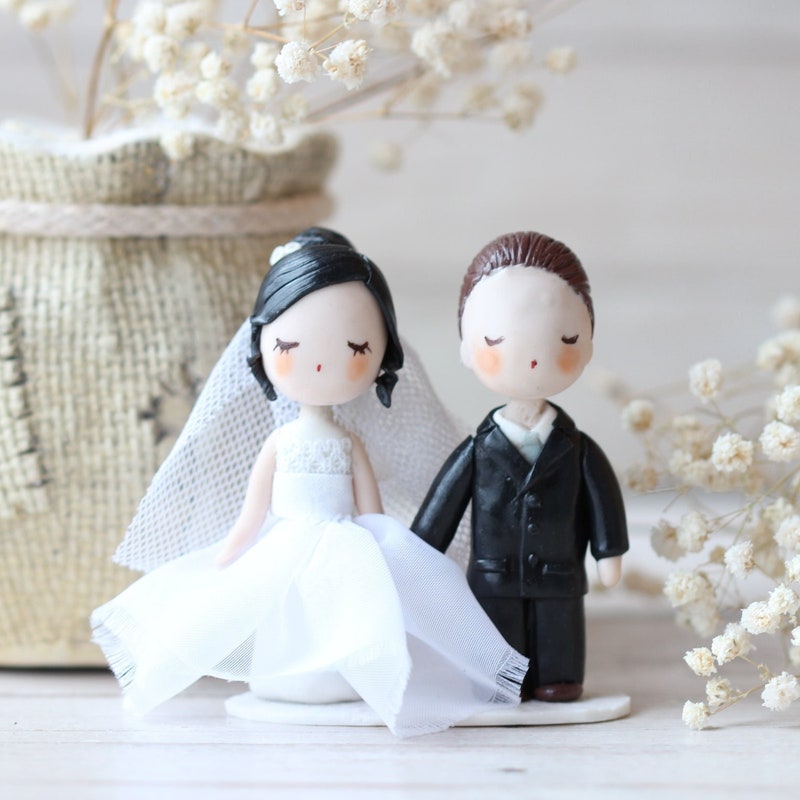 Wedding Couple Figurines - Etsy