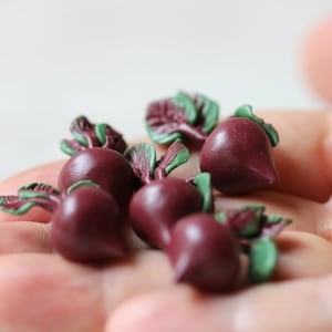 Beetroot Mini Vegetables 1:6 Miniature Food for Dollhouse 5 Pcs Beet ...