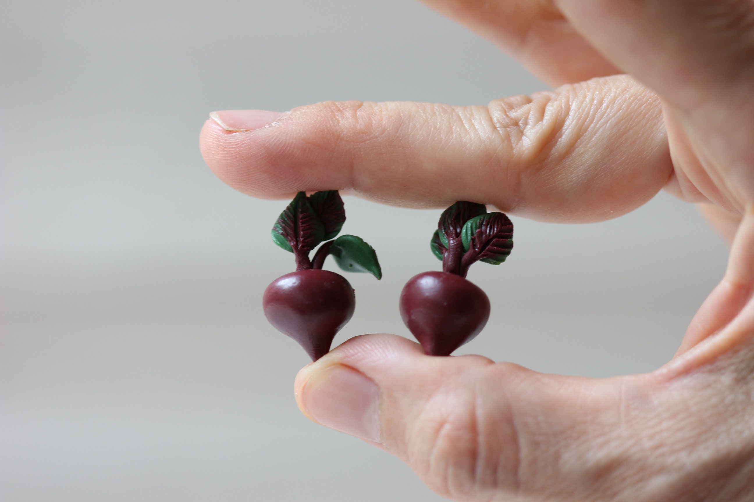 Beetroot Mini Vegetables 1:6 Miniature Food for Dollhouse 5 Pcs Beet ...