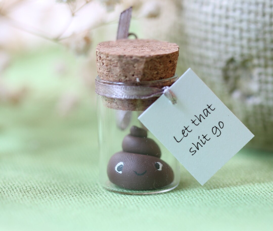 Motivational Polymer Clay Poop in a Bottle With Customizable Tag ...