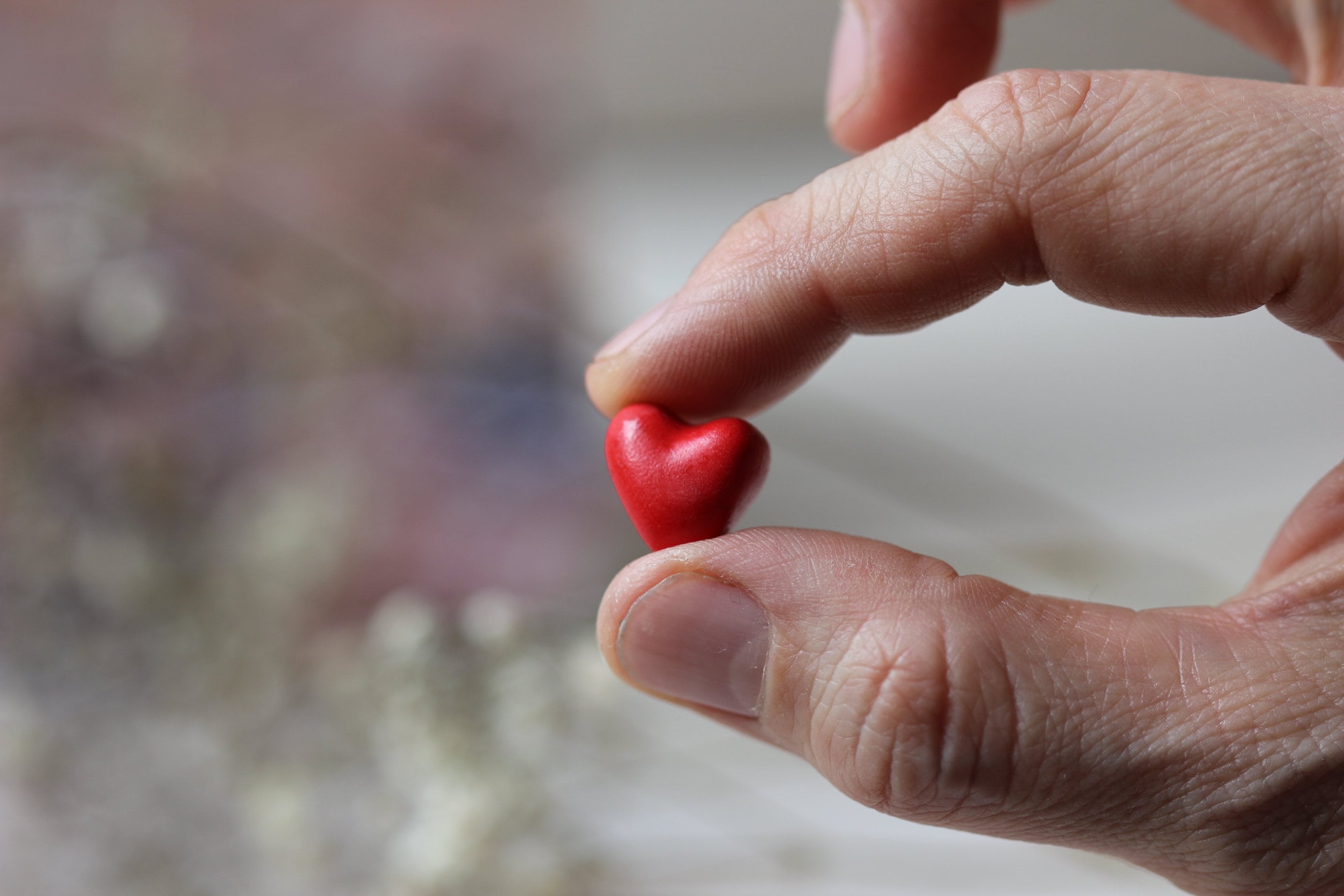 Small Red Clay Heart Valentines Day Personalized Gift for Boyfriend ...