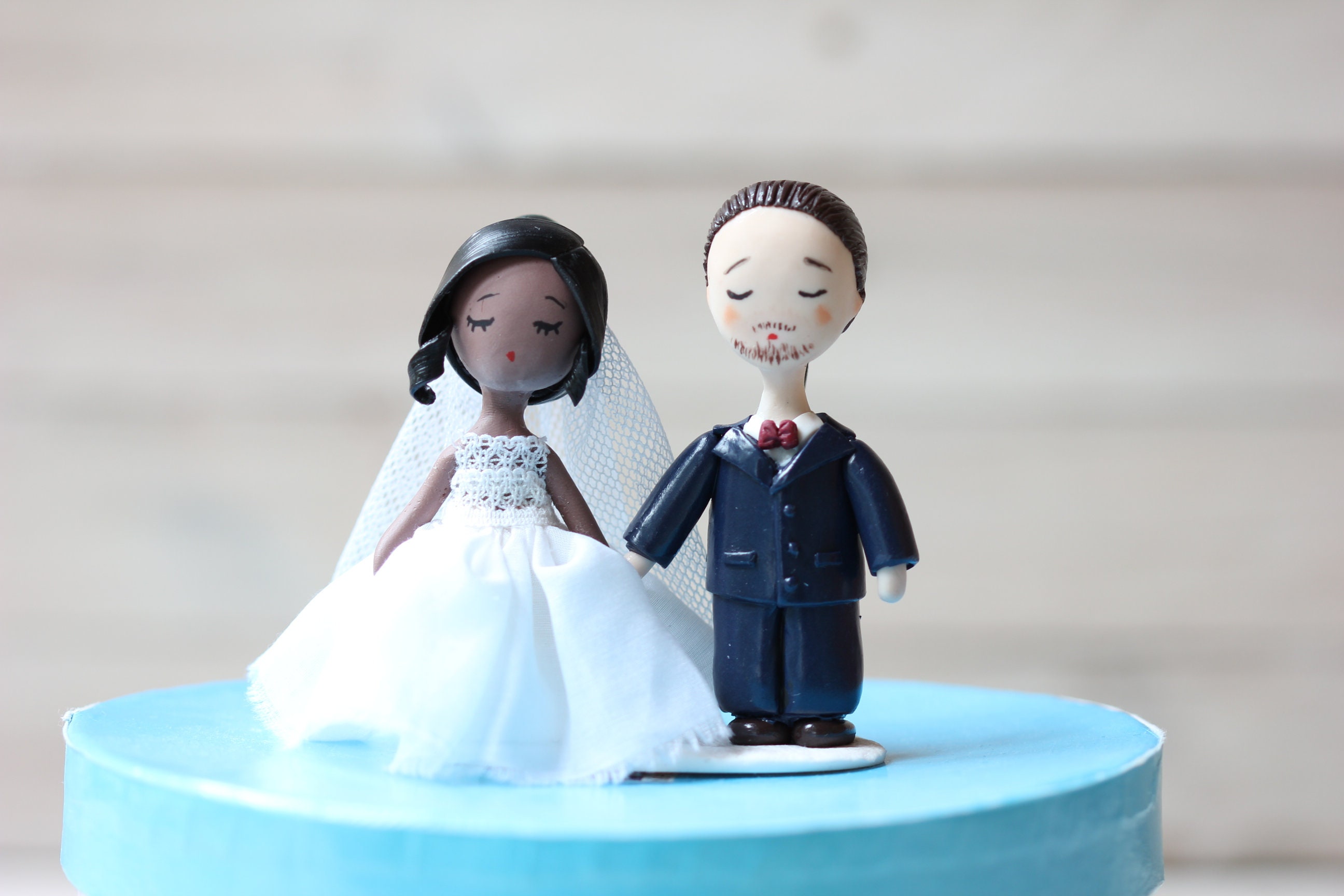 Love Unites: Customizable Bride and Groom Figurines Custom Wedding ...