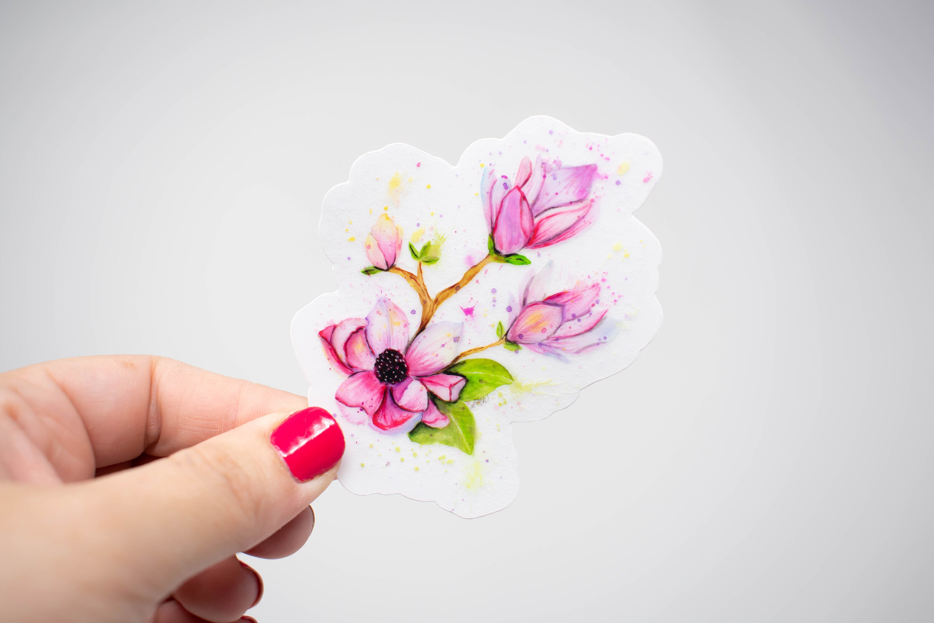 Magnolias Sticker 3 Die Cut TRANSPARENT Sticker - Etsy