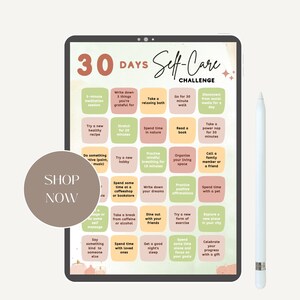 30 Days Self Care Challenge Self Care Planner Habit Tracker - Etsy