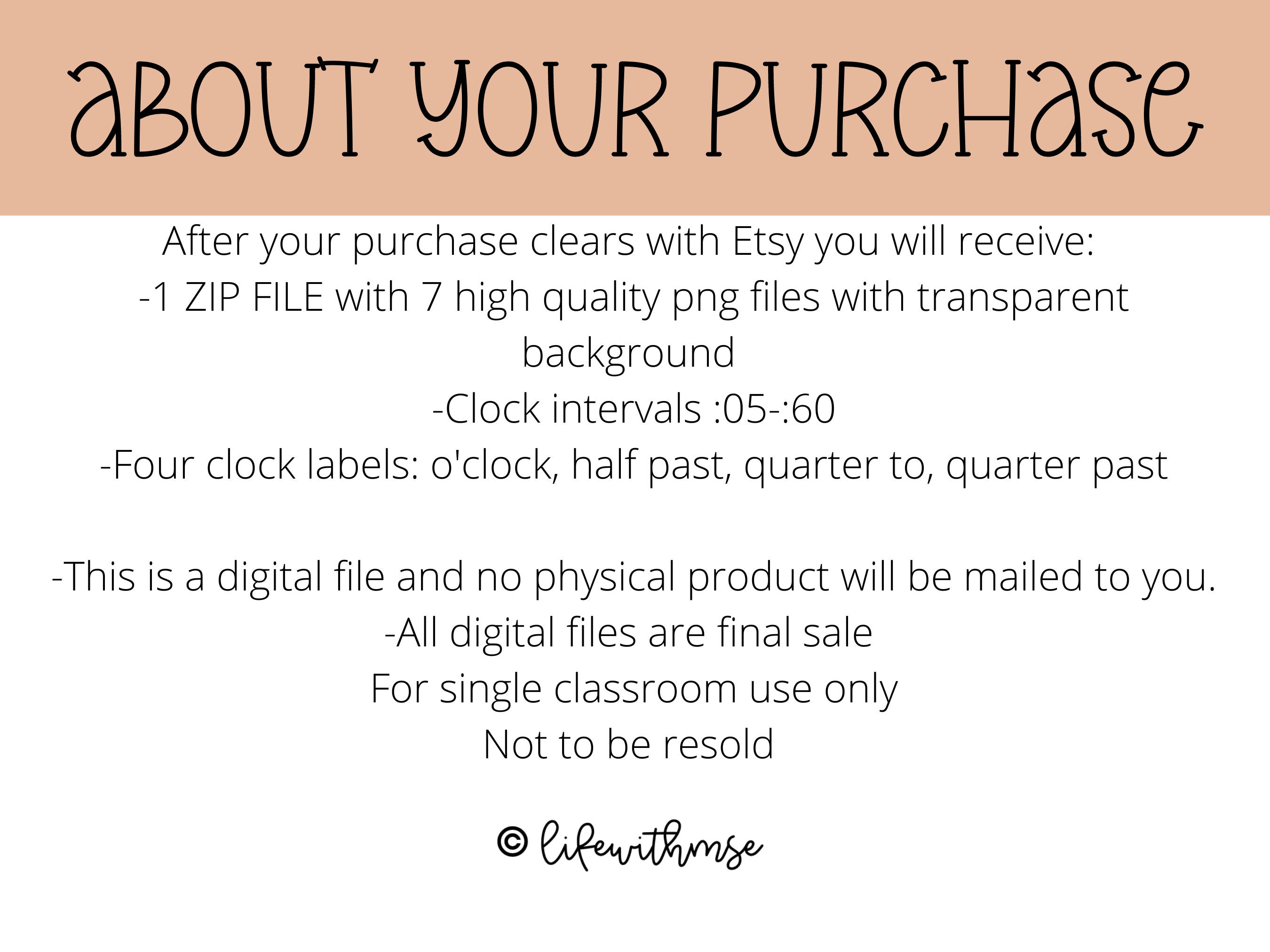 Instant Download Classroom Clock Labels - Etsy