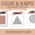 Instant Download Boho Classroom Boho Rainbow Color Posters Shapes ...