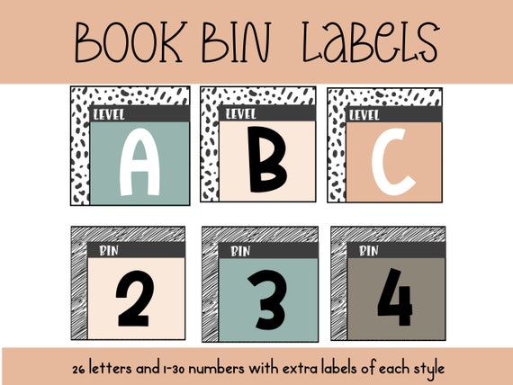 Instant Download Reading Level Labels Book Bin Labels - Etsy