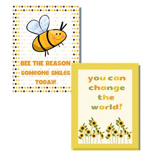 WALL ART Instant Download Classroom Motivational Poster Bee Theme ...