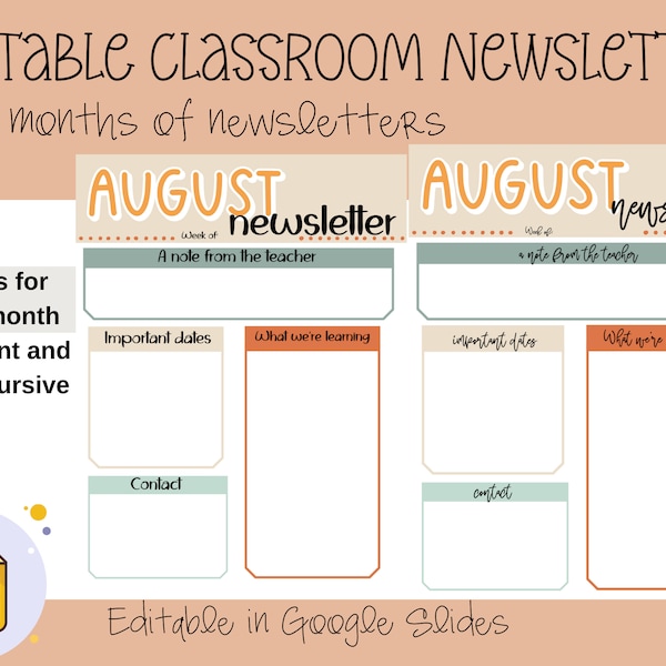 Classroom Google Slides Template - Etsy