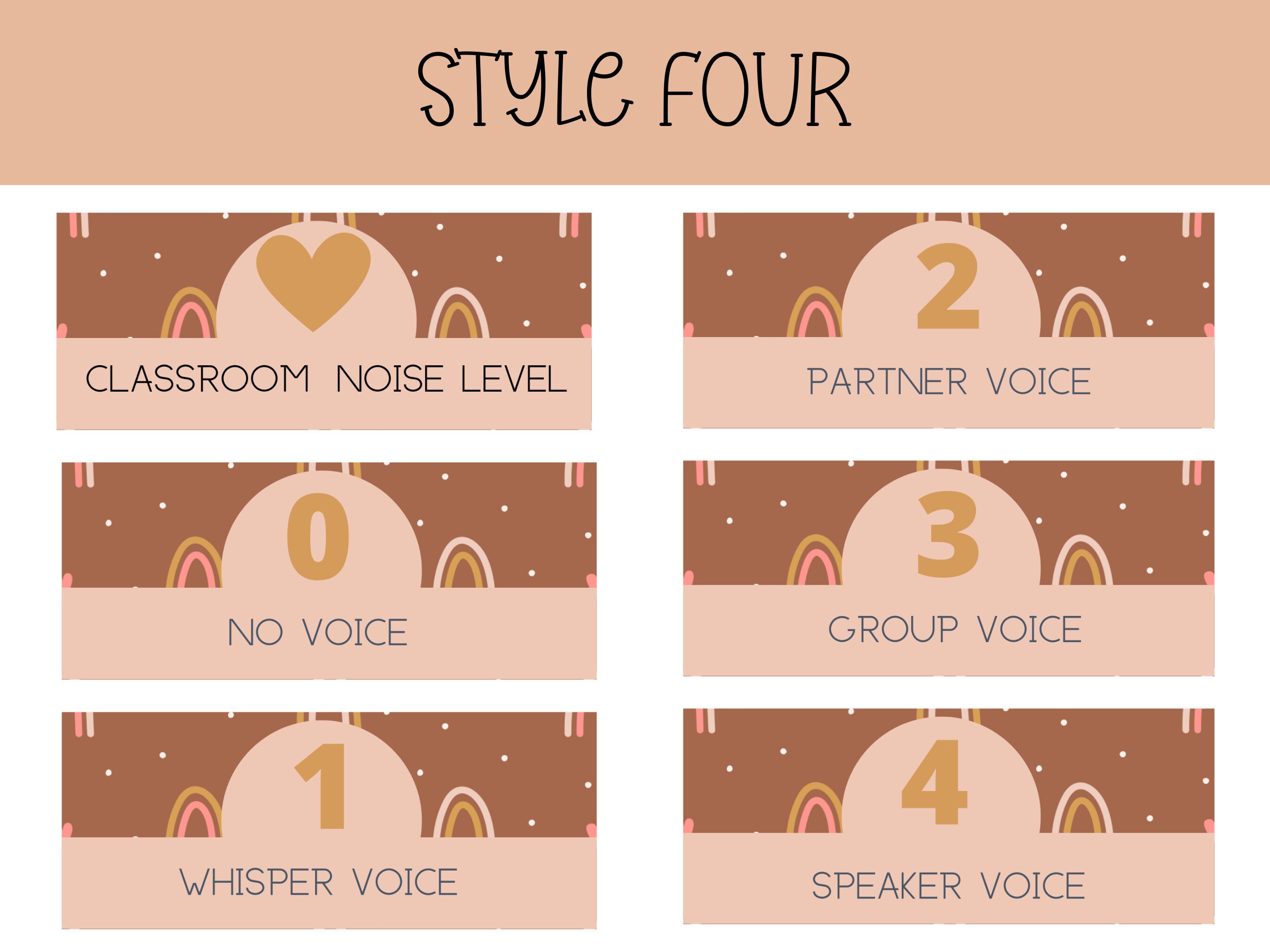 Instant Download Classroom Noise Level Behavior Management Tool ...