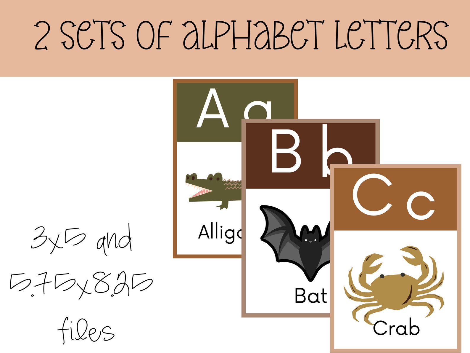 Alphabet Cards ABC Classroom Decorations Classroom Hand Signals ABC ...