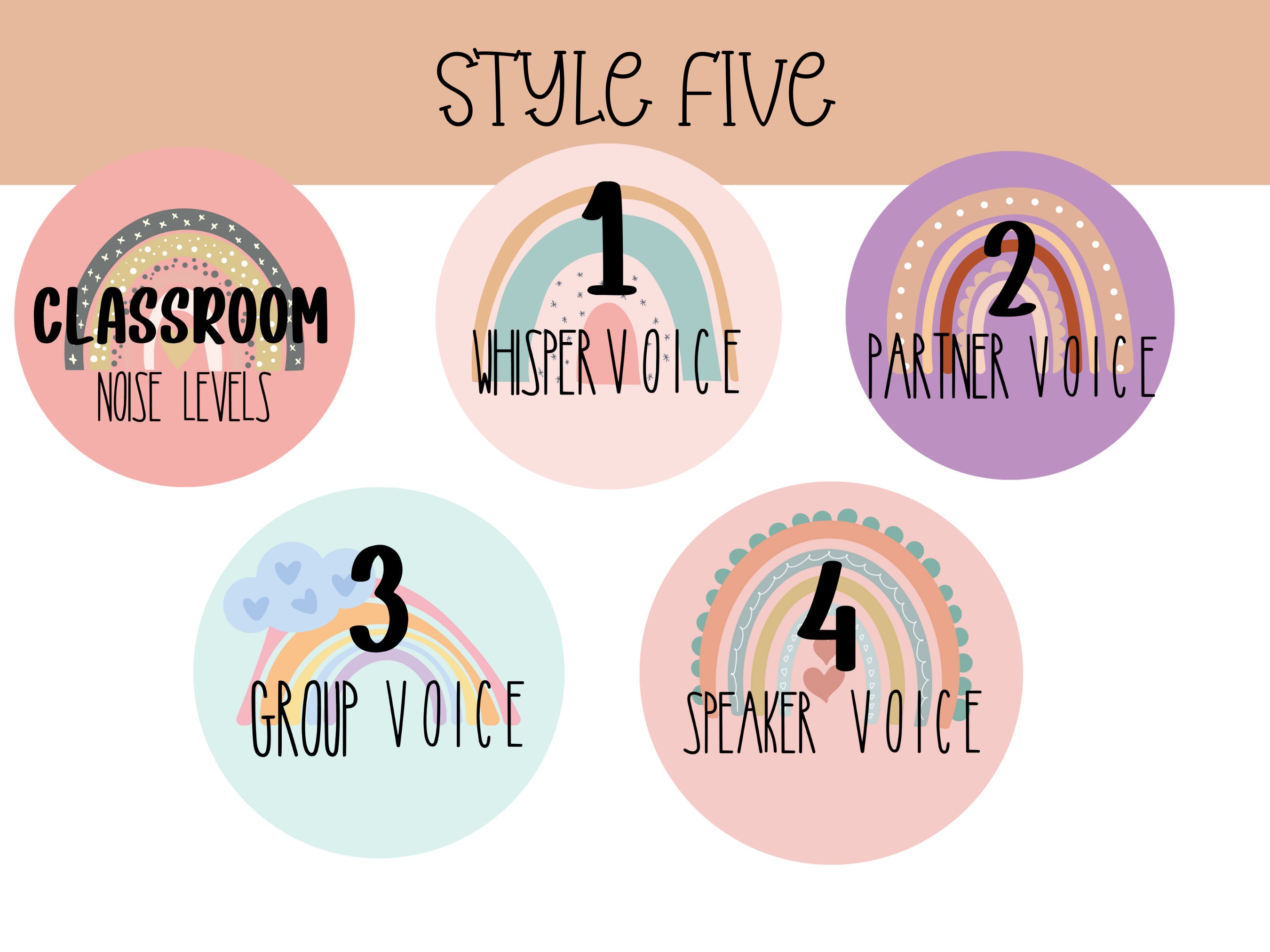 Instant Download Classroom Noise Level Behavior Management Tool ...