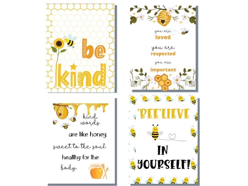 WALL ART Instant Download Classroom Motivational Poster Bee Theme ...