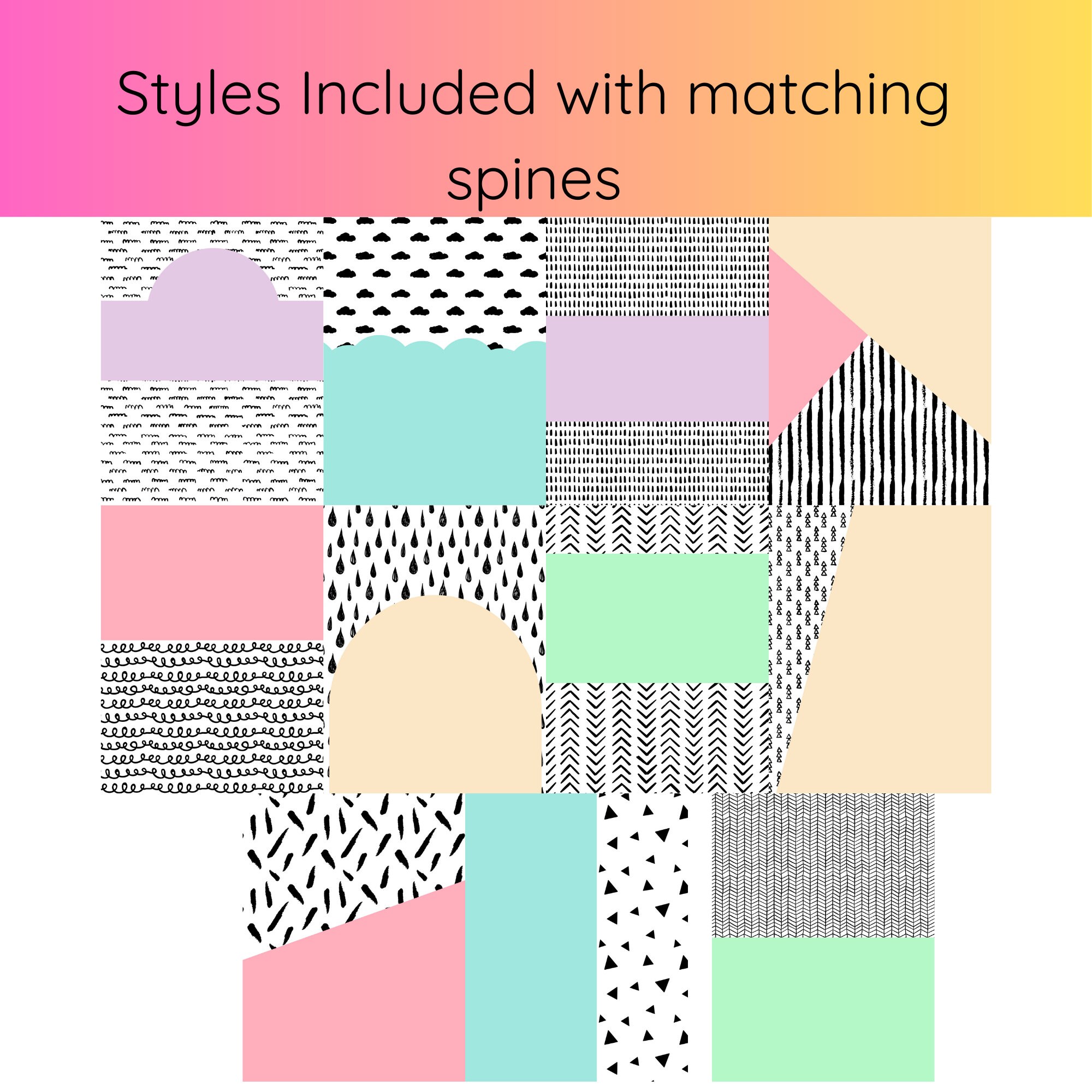 Editable Lifetime Access Instant Download Candy Pastel Binder Covers ...