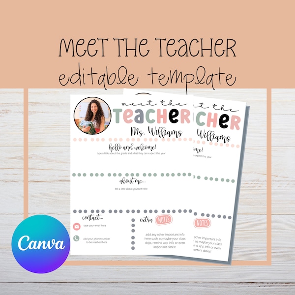 Middle School Meet the Teacher - Etsy