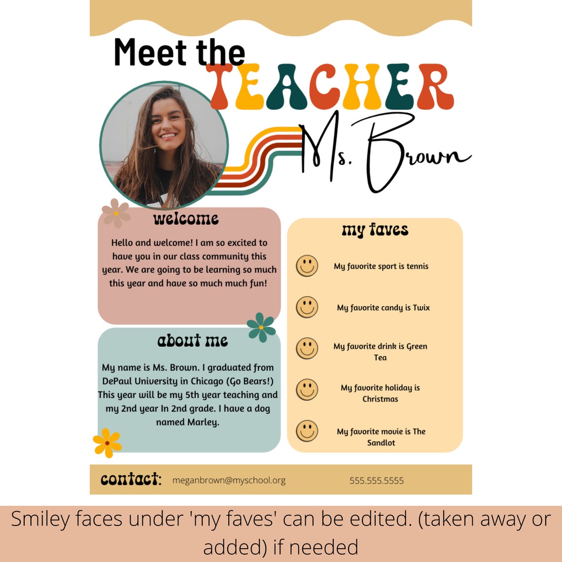 INSTANT DOWNLOAD Meet the Teacher Back to School Night - Etsy