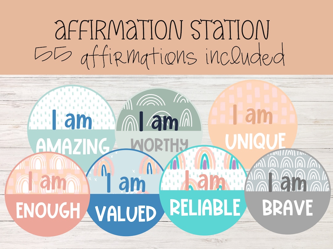 Instant Download Affirmation Station Social Emotional Learning SEL ...