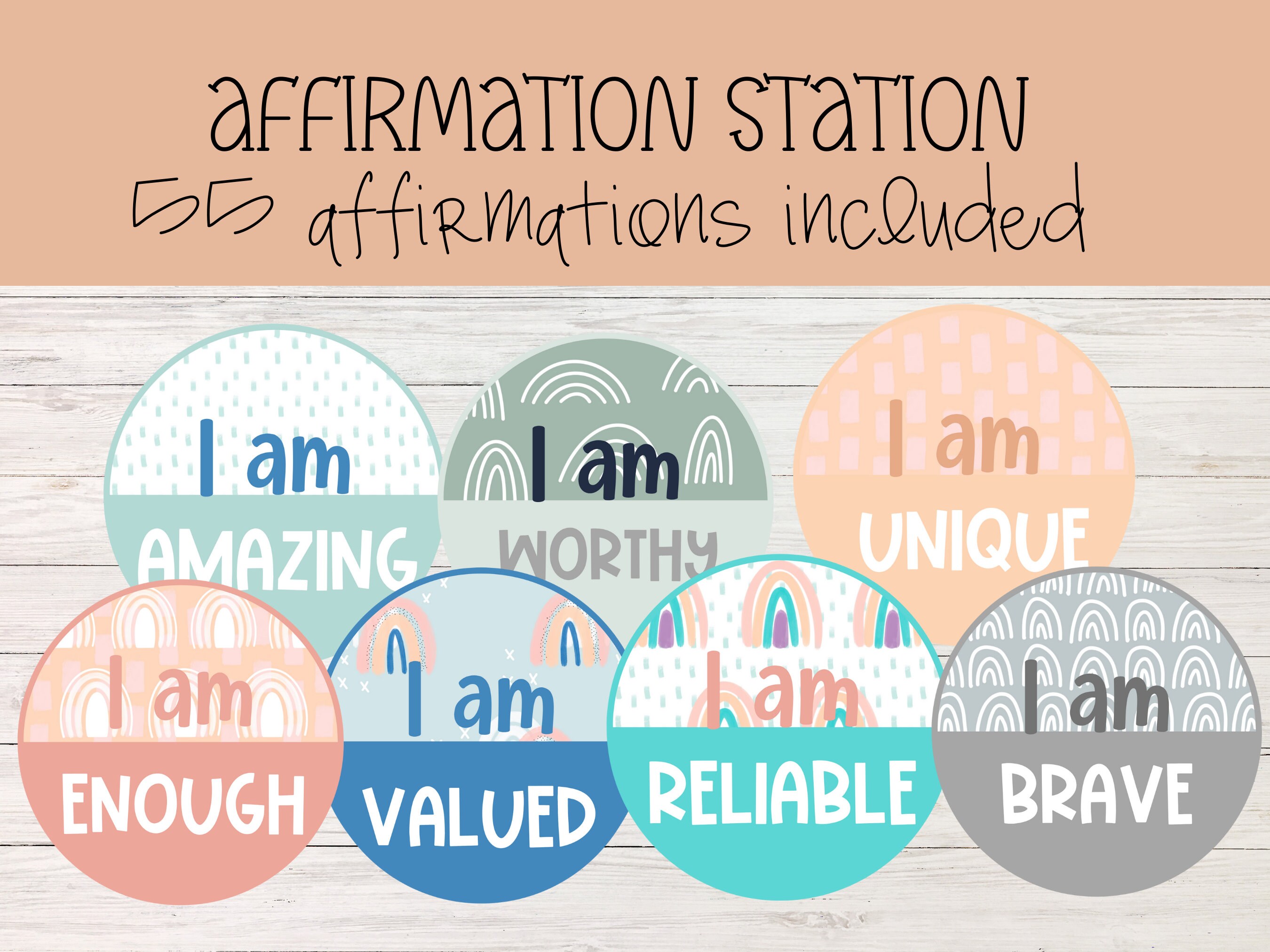 Instant Download Affirmation Station Social Emotional Learning SEL ...