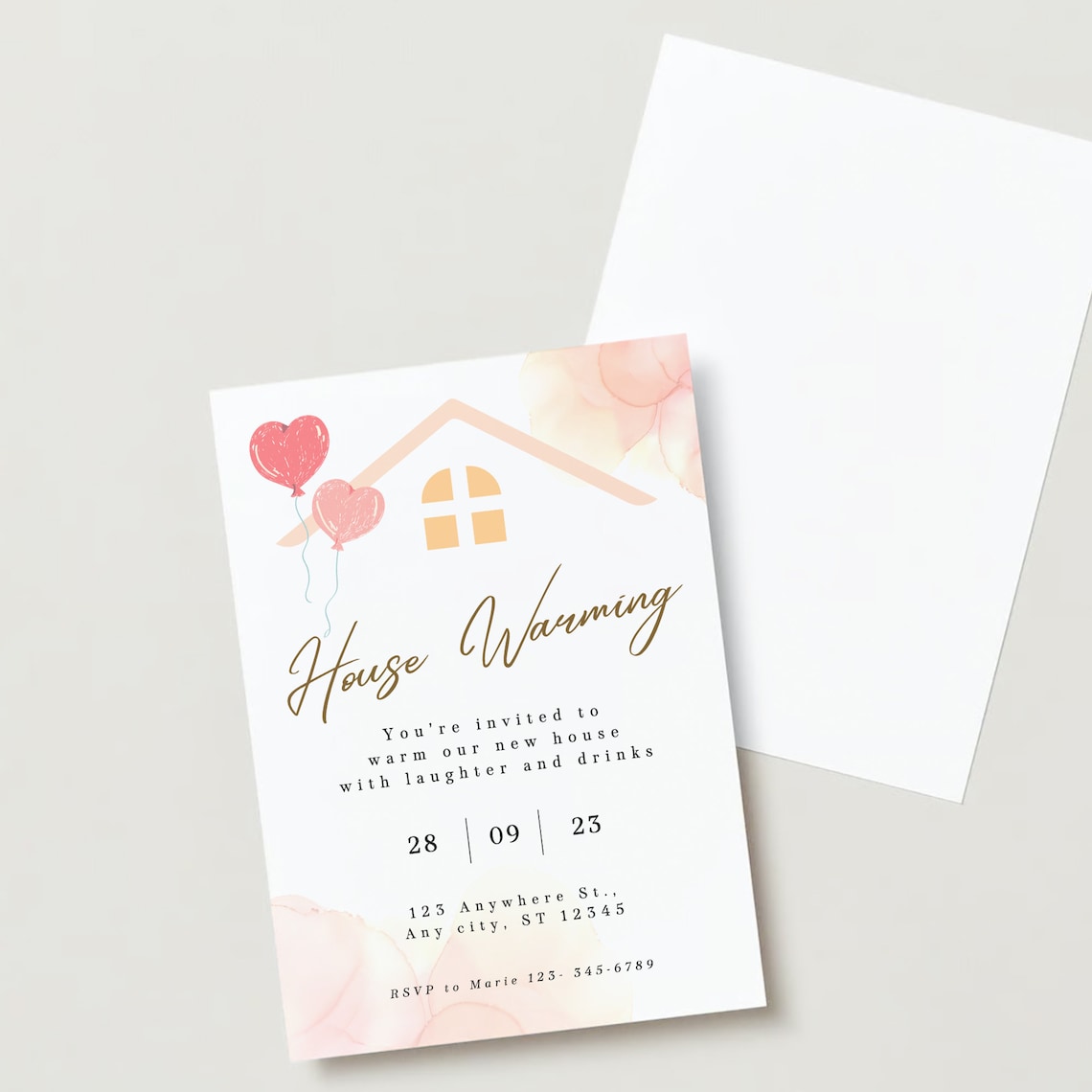 Minimalist House Warming Party Invitation, Modern Housewarming Party ...