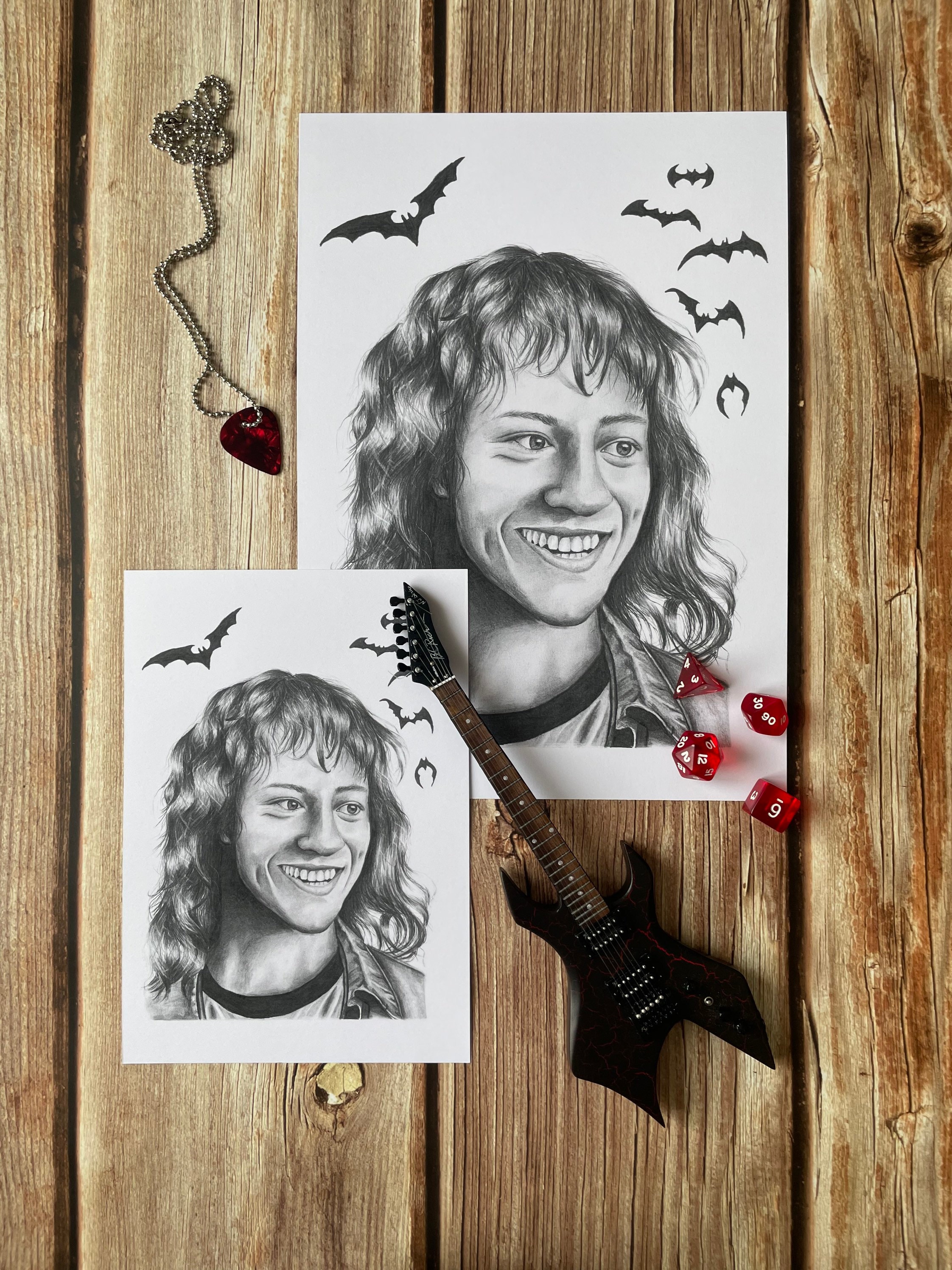 Eddie Munson Art Print Eddie Munson Drawing Joseph Quinn Art - Etsy ...