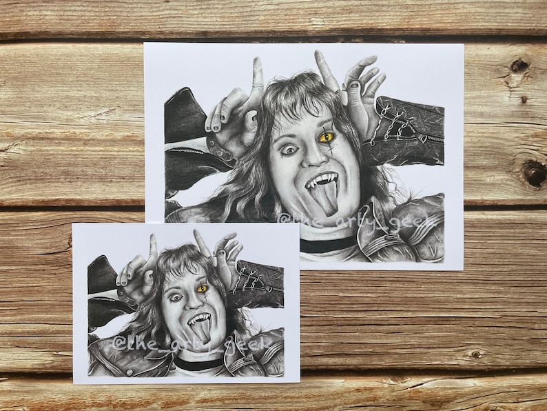 Vampire Eddie Munson Kas Stranger Things Art Print - Etsy