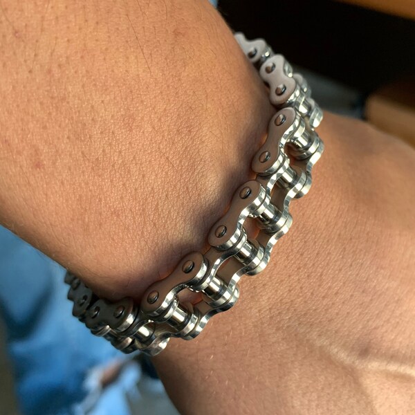 Motorcycle Chain Bracelets - Etsy