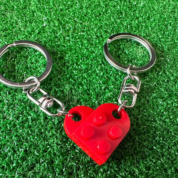 Lego® Heart Keychain - Etsy