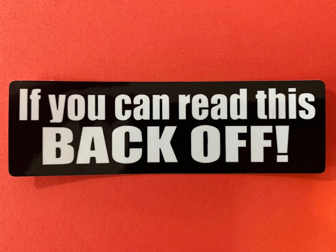If You Can Read This Back off Sticker for Motorcycles Decal Funny ...