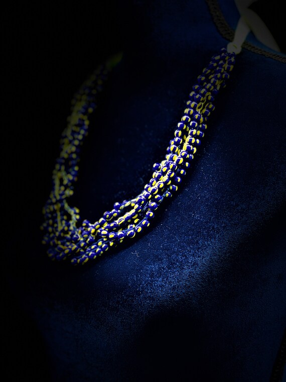 SNAKE EYES. Traditional Handcrafted Bead Necklace. Handmade - Etsy