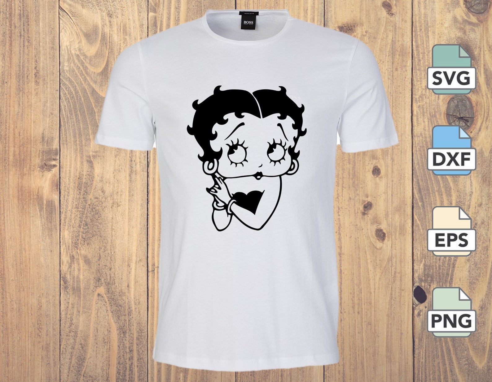 Betty Boop SVG Cut File Betty Boop Cartoon SVG for Silhouette Cricut ...