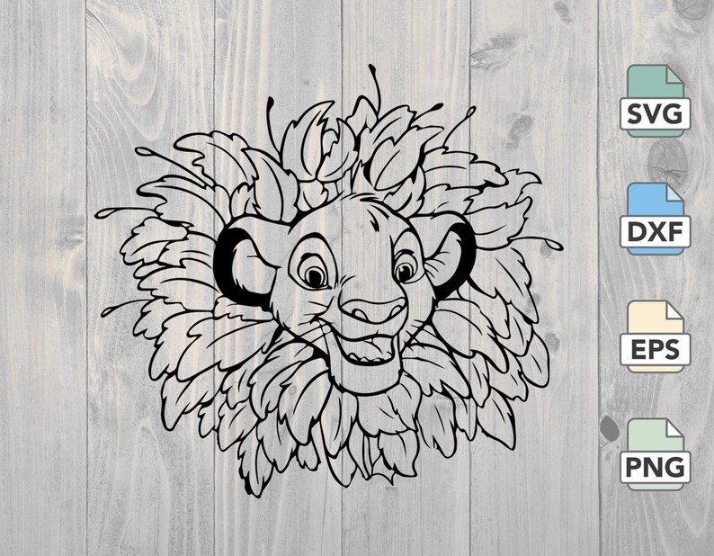 Simba SVG Cut File the Lion King SVG Cricut Silhouette - Etsy Australia