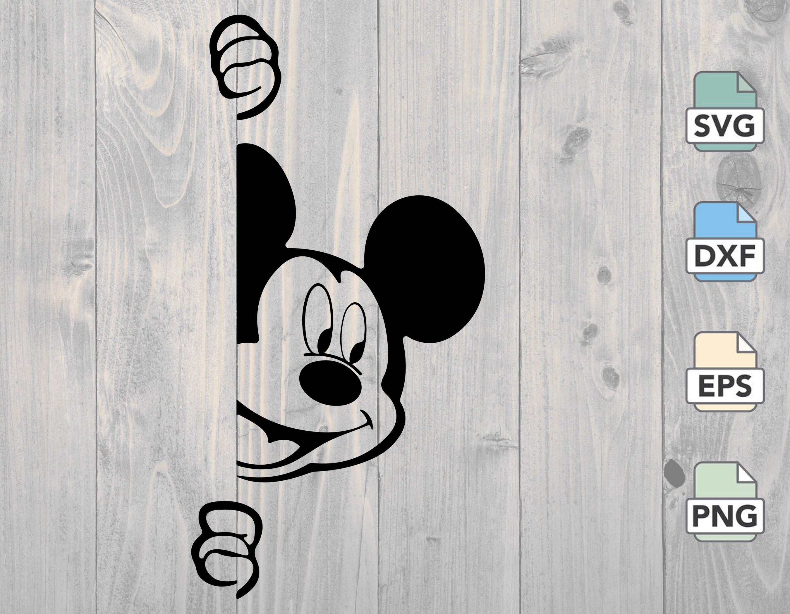 Mickey SVG Cut File Mickey Mouse Cartoon SVG File for Silhouette Cricut ...
