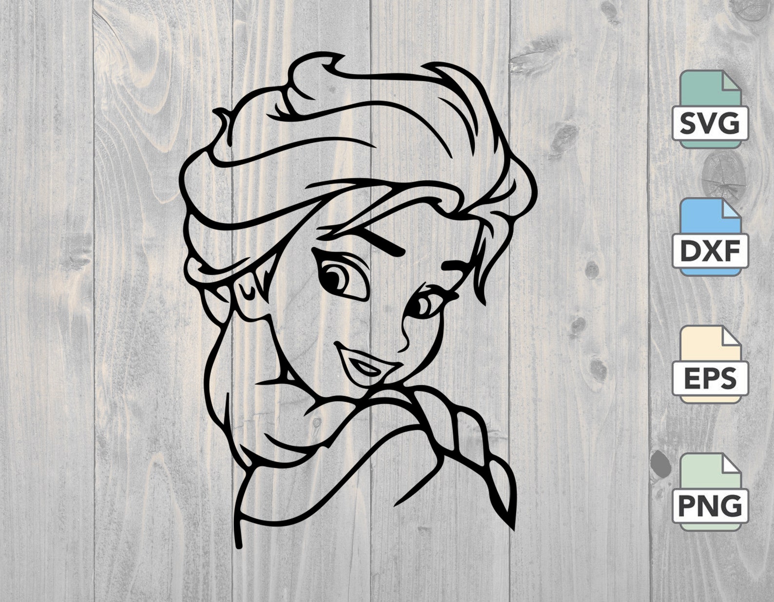 Elsa SVG Plotterdatei Frozen SVG für Silhouette Cricut Digitaler ...