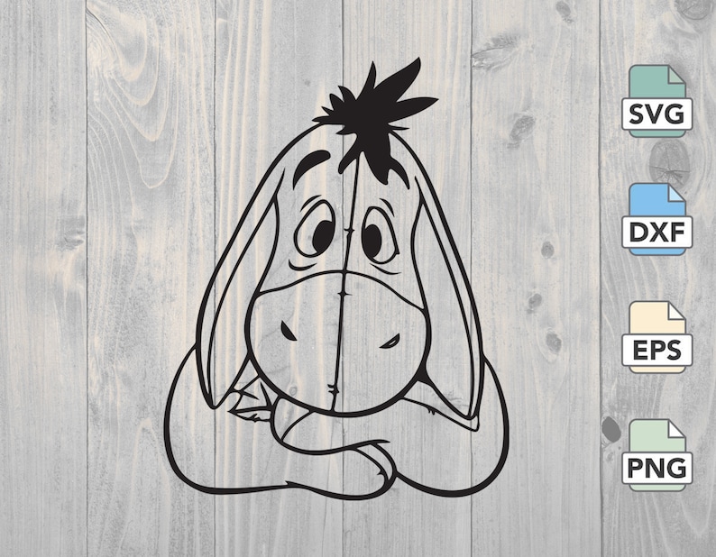 Buy Eeyore Donkey SVG Cricut, Eeyore SVG Cut File, Silhouette, Cricut ...