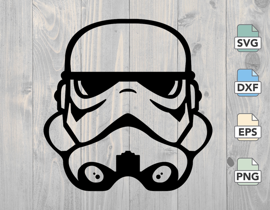 Stormtrooper SVG File, Stormtrooper Helmet SVG Cricut, Silhouette ...