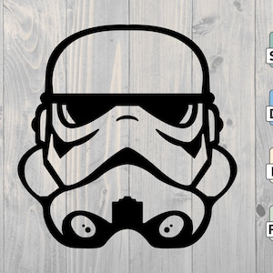 Stormtrooper SVG File, Stormtrooper Helmet SVG Cricut, Silhouette ...