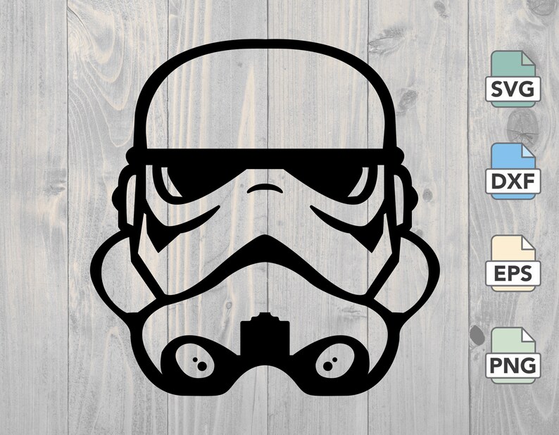 Stormtrooper SVG File, Stormtrooper Helmet SVG Cricut, Silhouette ...