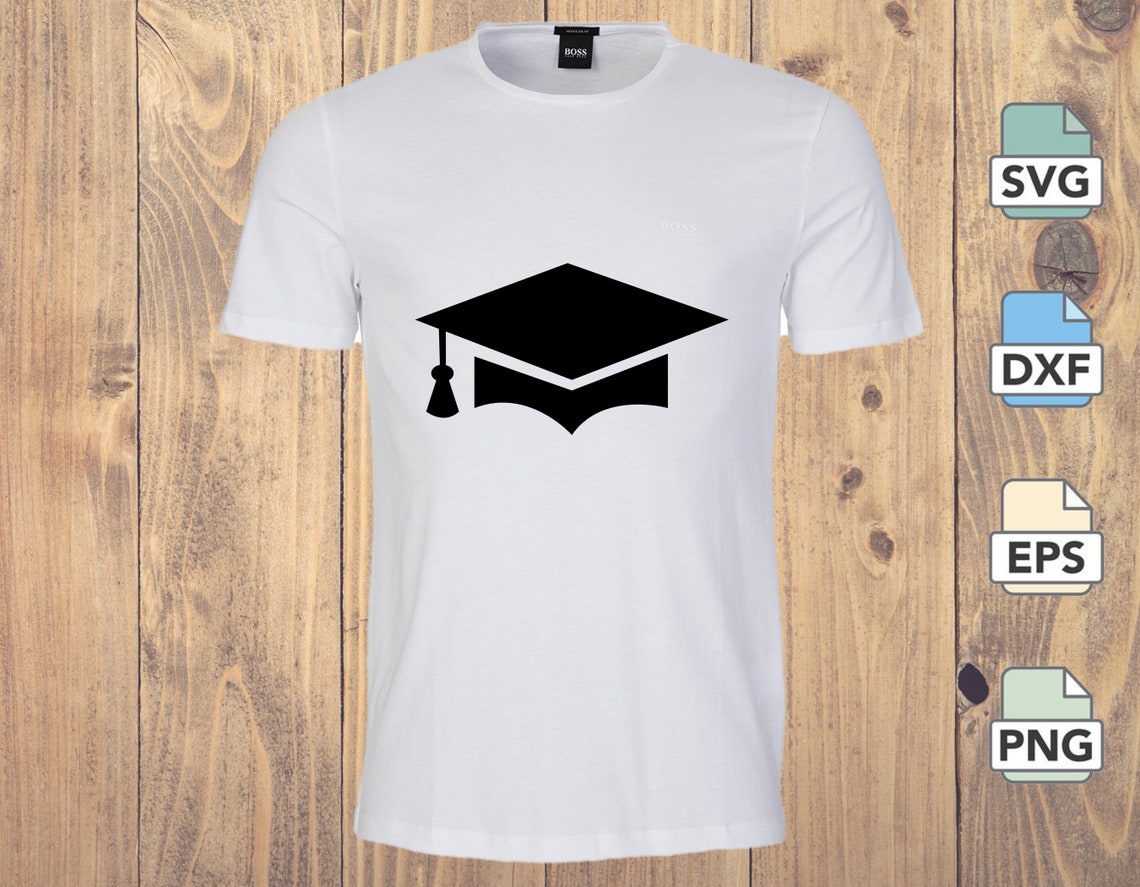 Graduation Cap SVG File, Silhouette Graduation Cap SVG, Silhouette ...