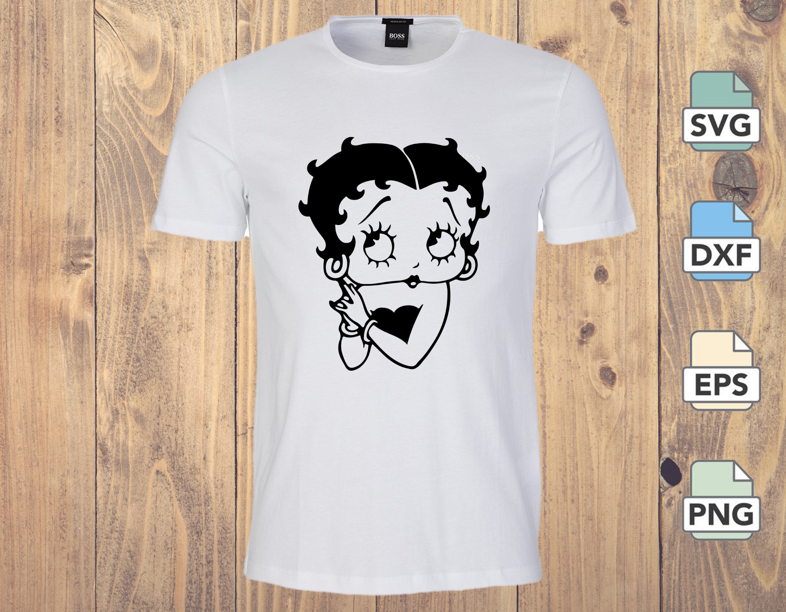 Betty SVG File, Betty Boop SVG for Cricut, Silhouette, Cricut, Digital ...