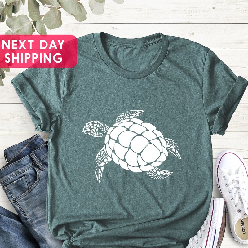 Turtle T Shirt - Etsy